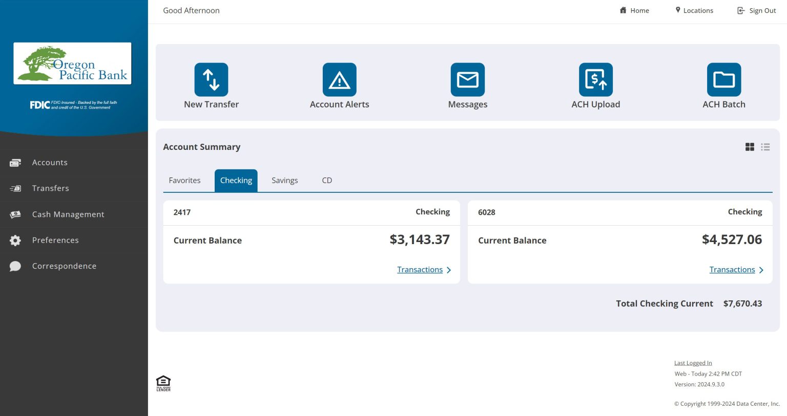 Online Banking Visual Enhancement – Now Live! - Oregon Pacific Bank